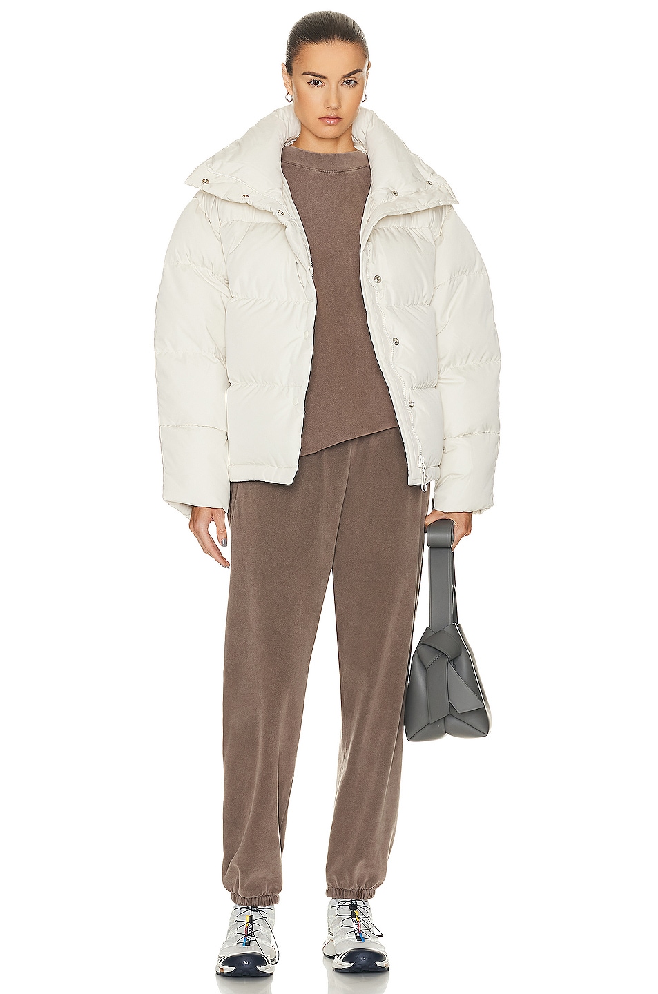 Acne Studios Puffer Jacket in Milk White | FWRD