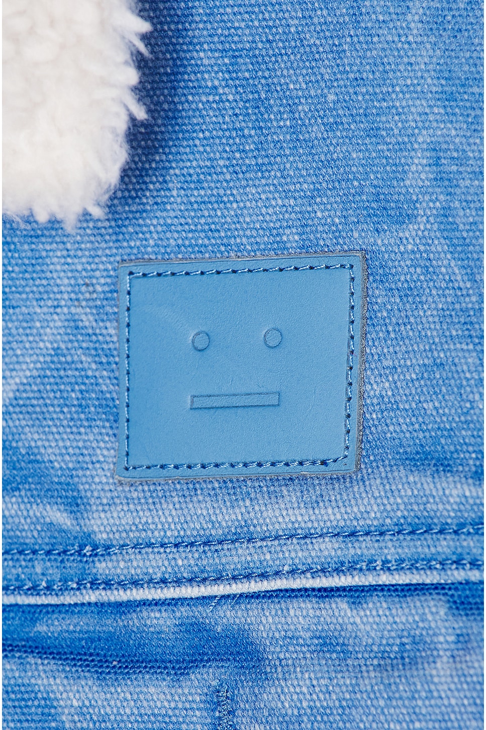 Acne Studios Face Denim Jacket in Powder Blue | FWRD