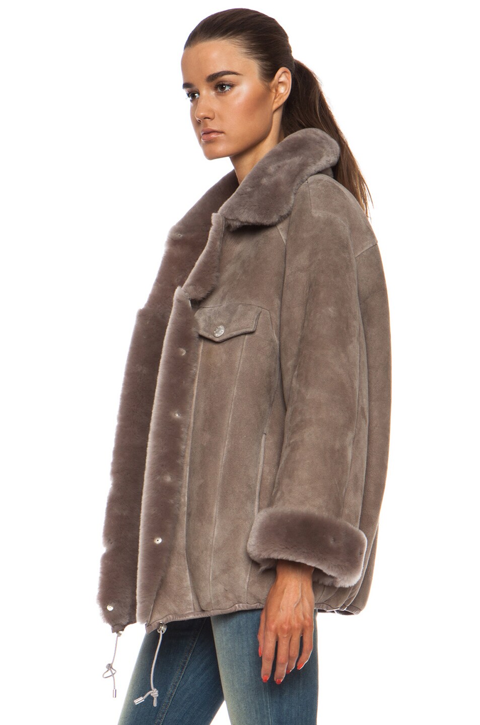 Acne Studios Meta Jacket in Stone | FWRD