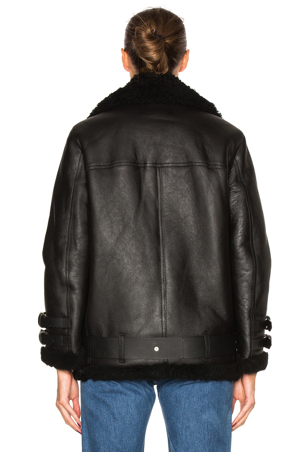 Acne Studios Velocite Leather Jacket in Black | FWRD