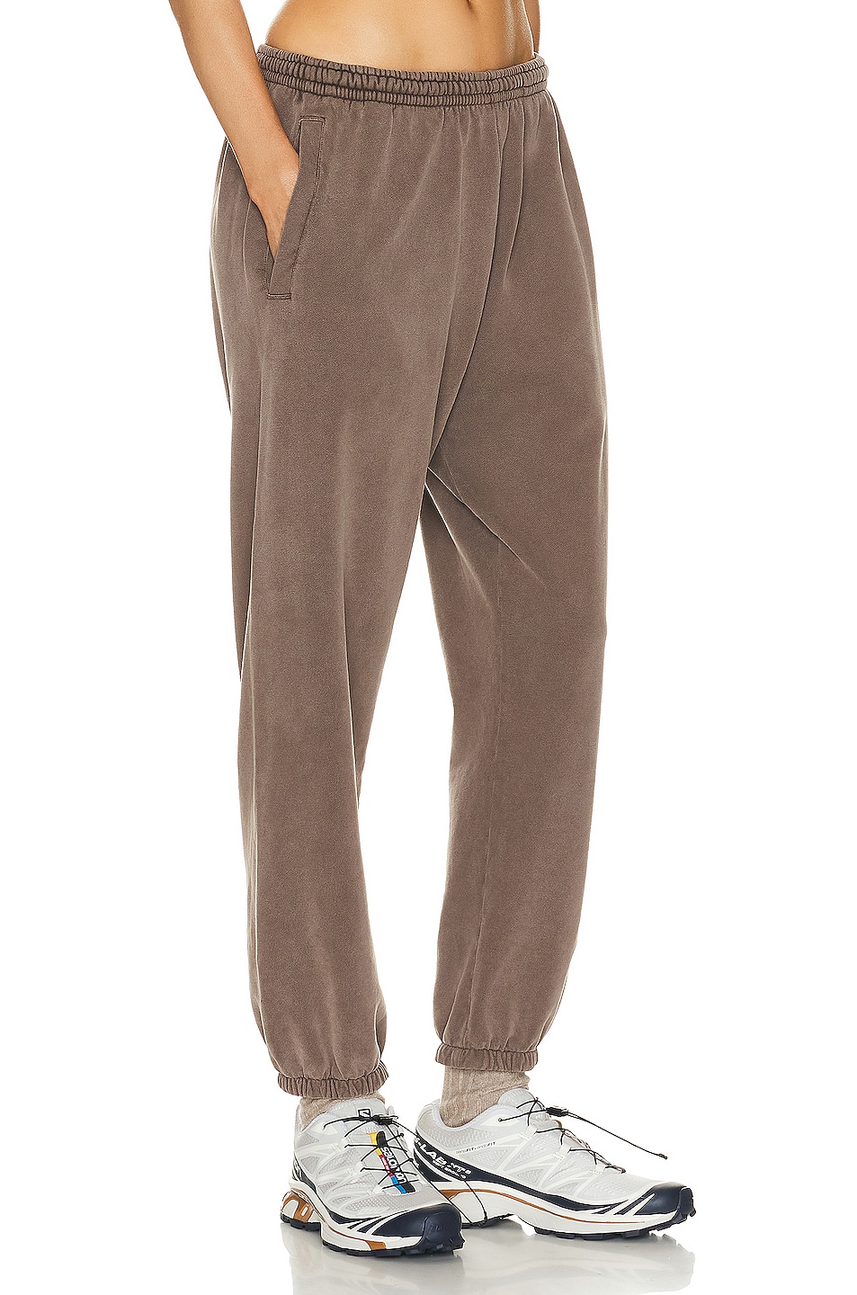 Acne Studios Low Rise Sweatpant in Dark Brown | FWRD