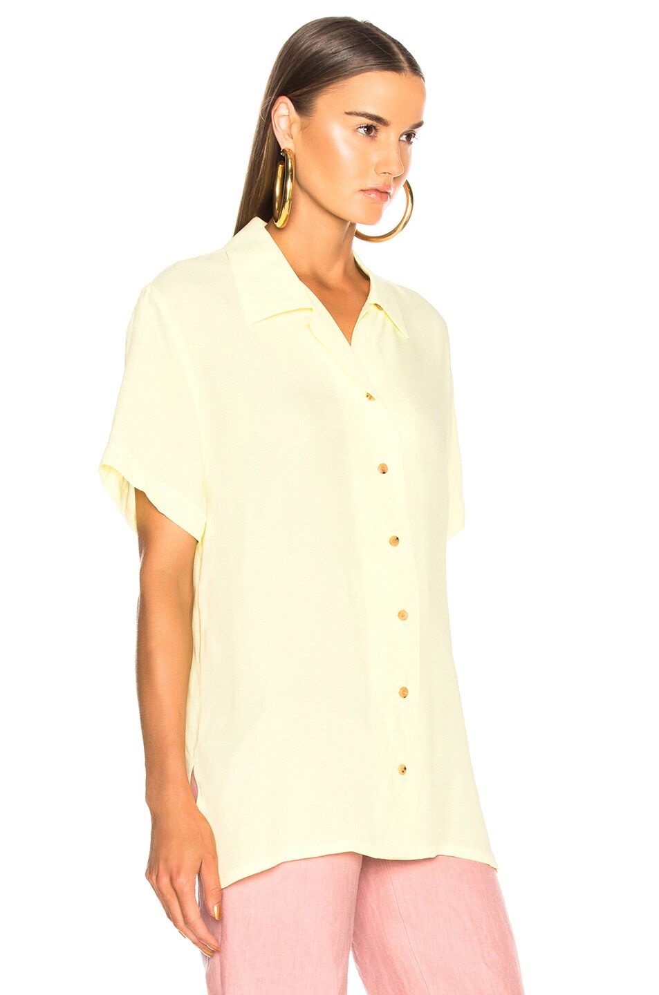 Acne Studios Rellah Top in Pale Yellow | FWRD