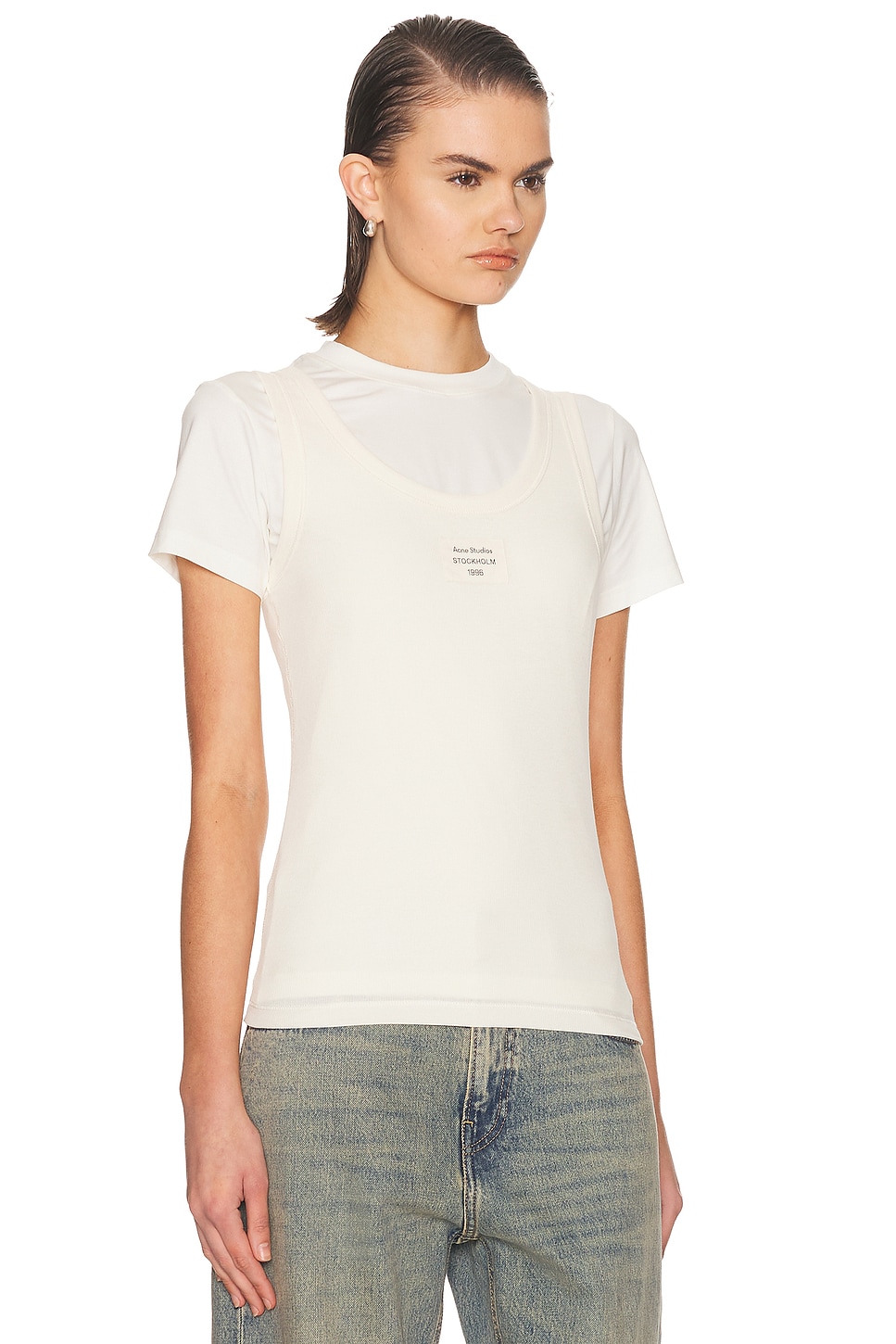 Acne Studios Ecleo Top in Off White | FWRD