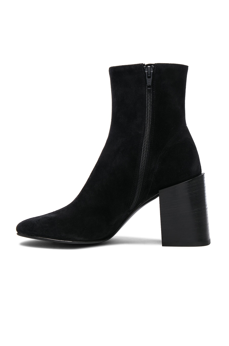 Acne Studios Saul Reverse Leather Boots in Black | FWRD