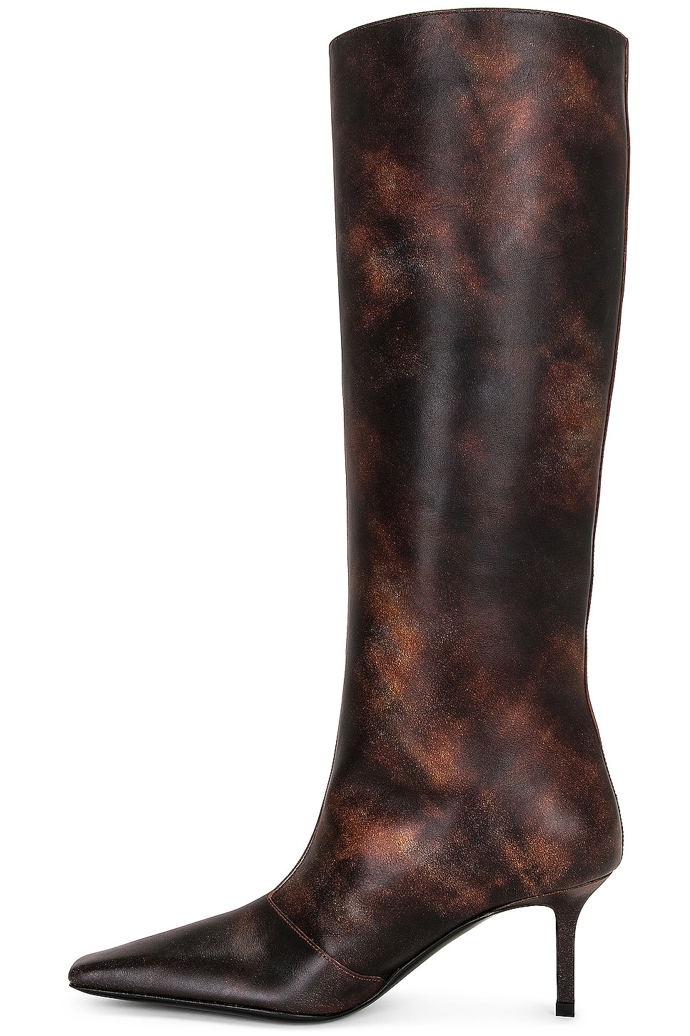 Acne Studios Kitten Heel Boot in Multi Brown | FWRD