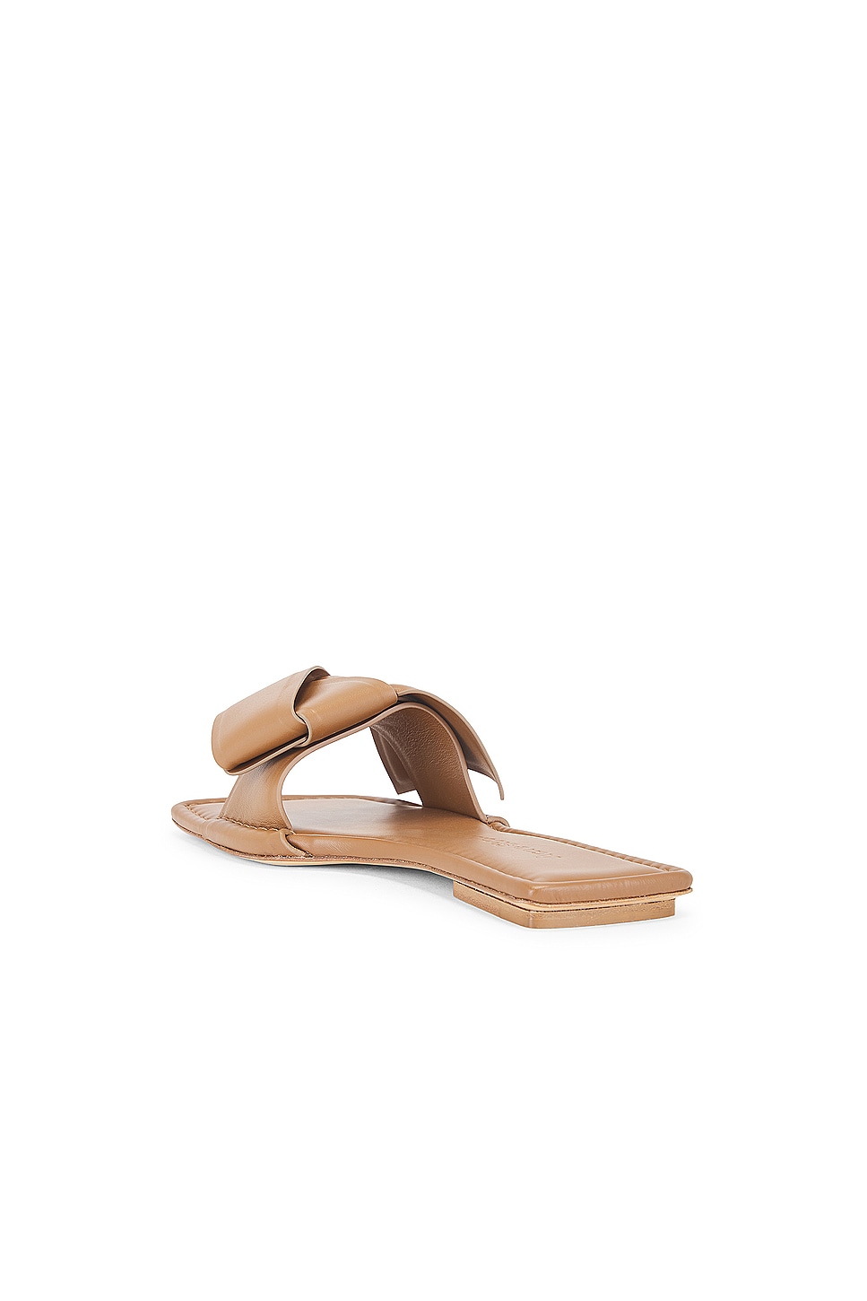 Acne Studios Bow Slide in Camel Brown | FWRD