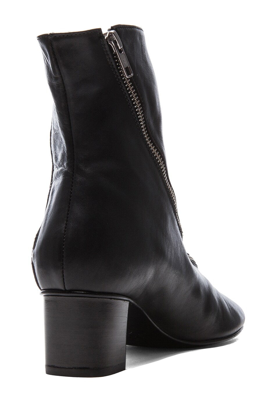 Acne Studios Malou Leather Boots in Black | FWRD