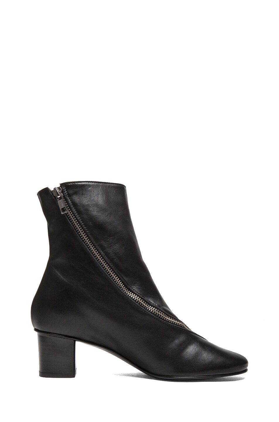 Acne Studios Malou Leather Boots in Black | FWRD