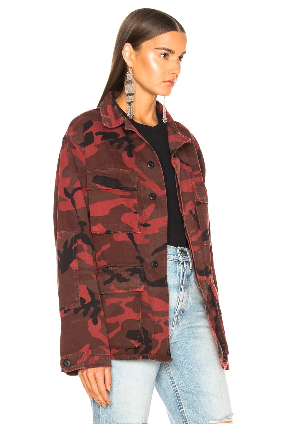 Adaptation Camo Surplus Jacket in O.D. Red Camo | FWRD