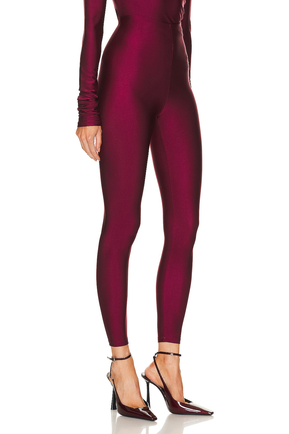 The Andamane Holly 80s Legging in Ruby | FWRD