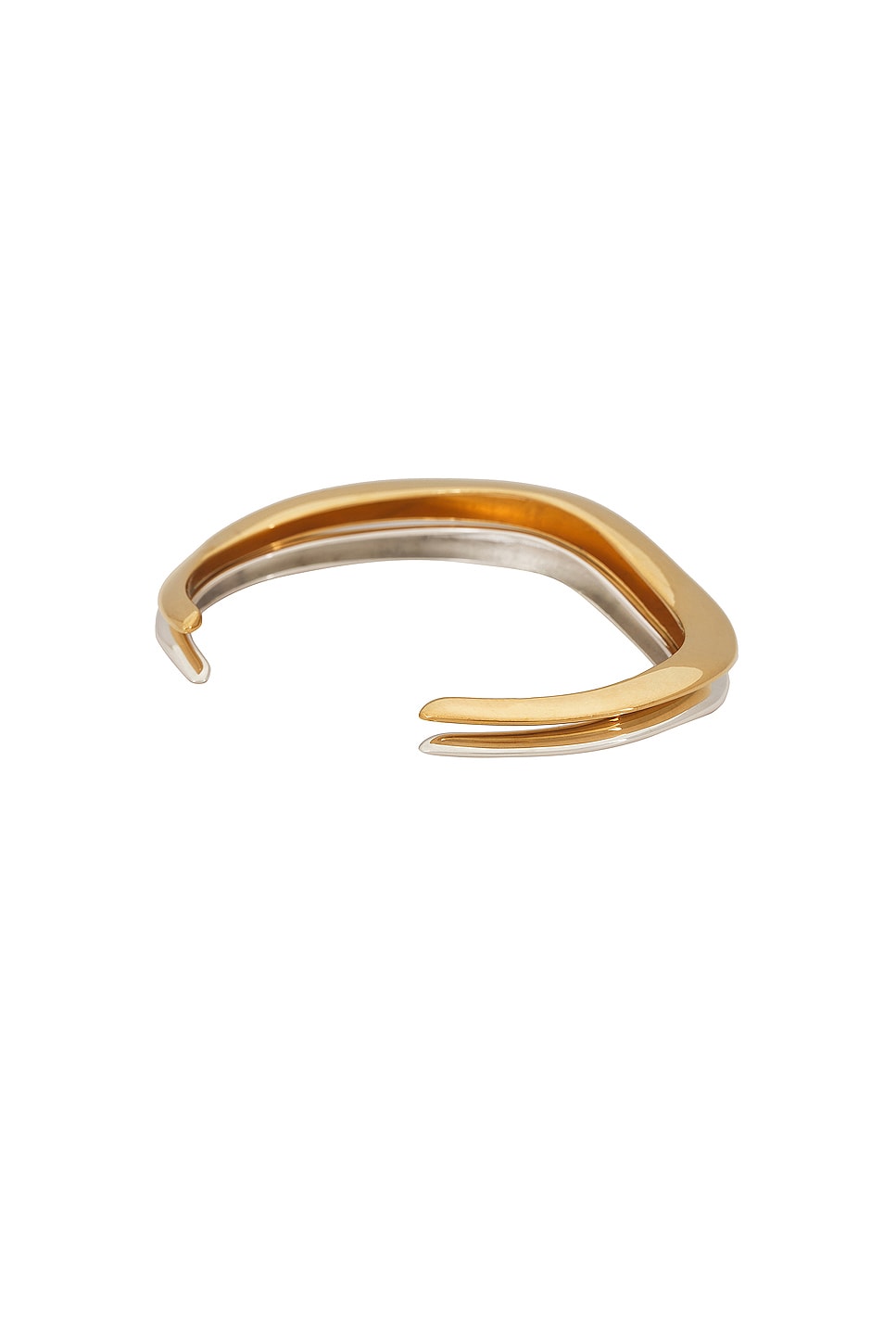 AGMES Small Astrid Cuff Set in Sterling Silver & Gold Vermeil | FWRD