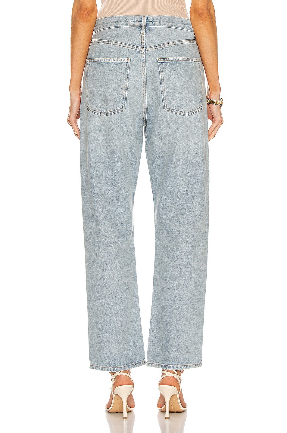 AGOLDE 90s Mid Rise Loose Fit in Semi Tropic | FWRD