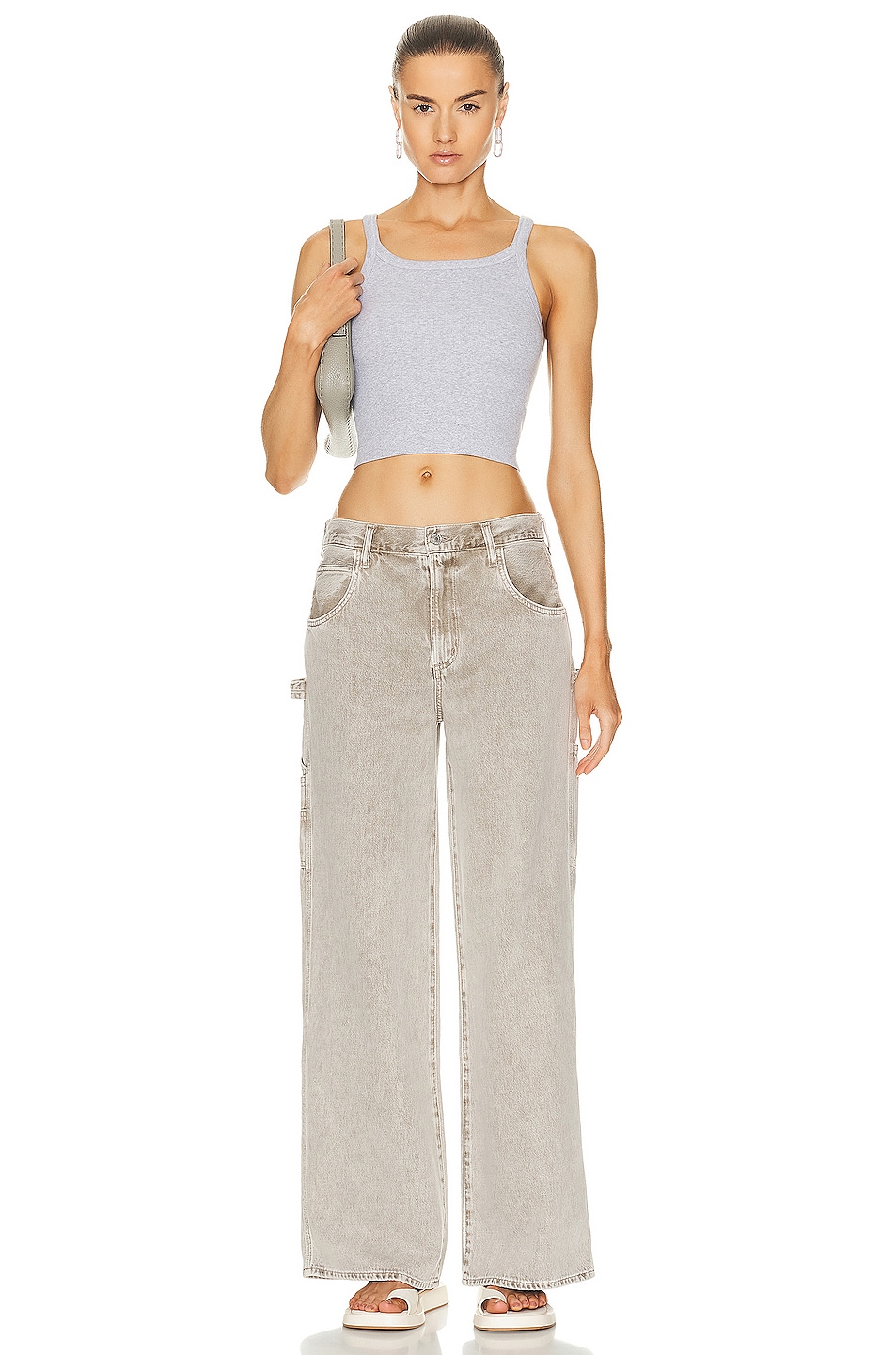 AGOLDE Magda Denim Carpenter in Drab | FWRD