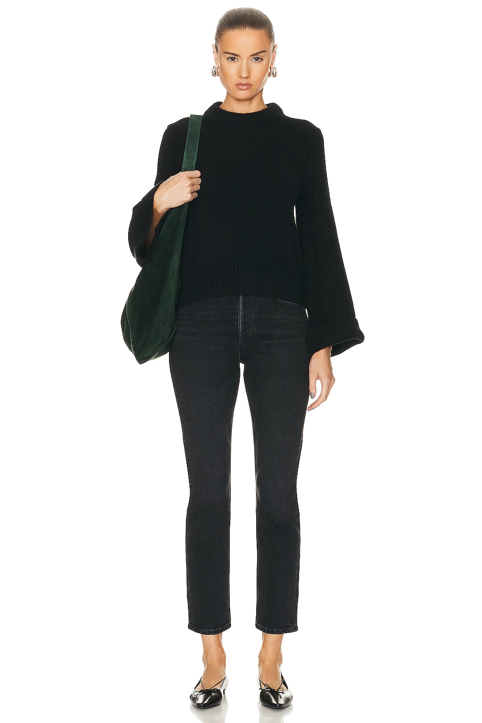 AGOLDE Riley Long High Rise Straight in Panoramic | FWRD