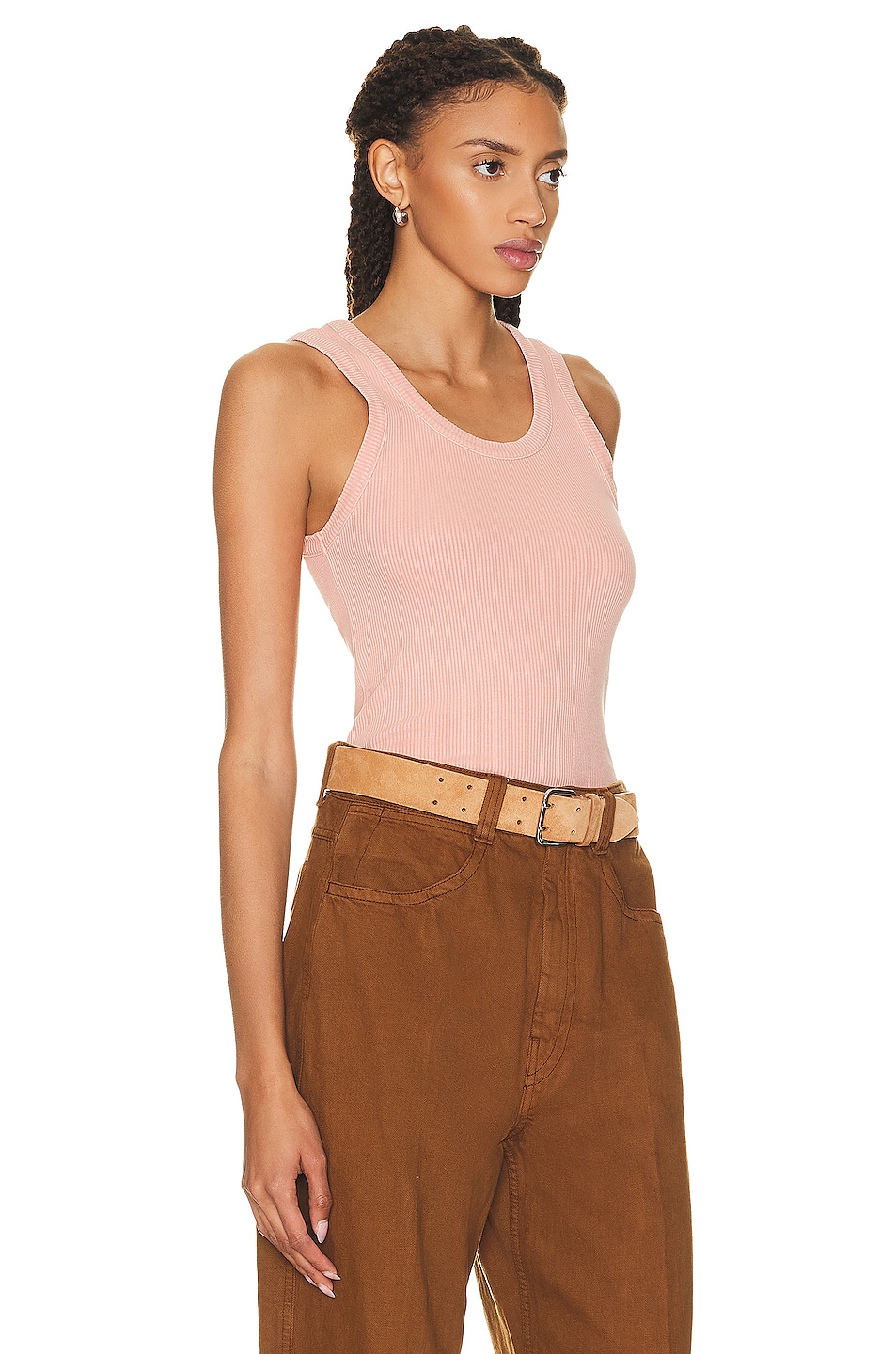 AGOLDE Poppy Tank in Grapefruit | FWRD