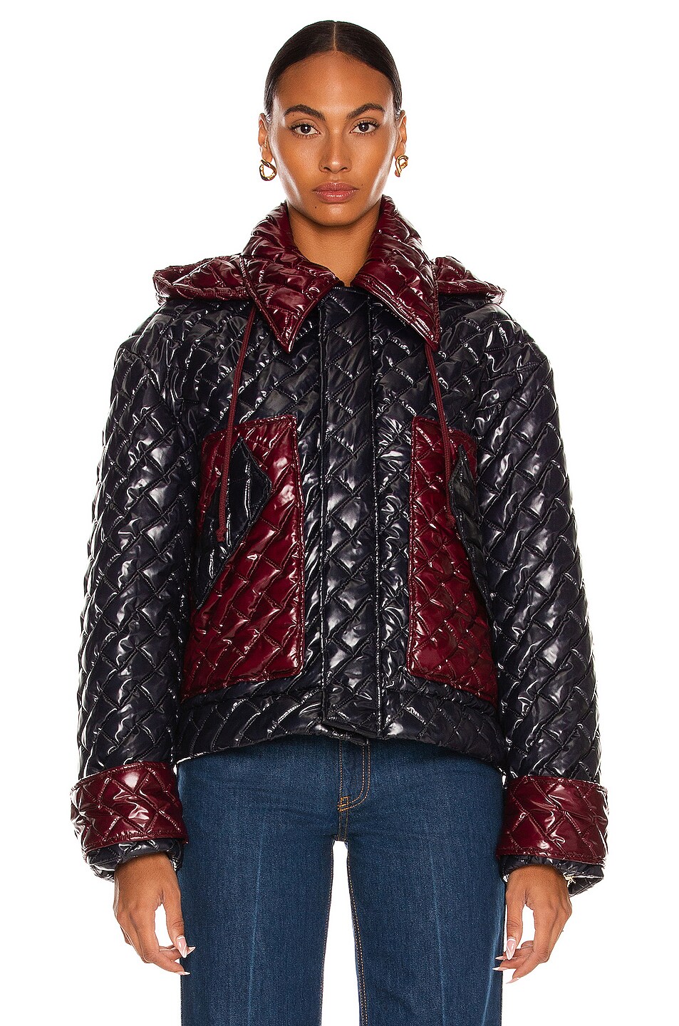 AKNVAS Casper Jacket in Navy | FWRD