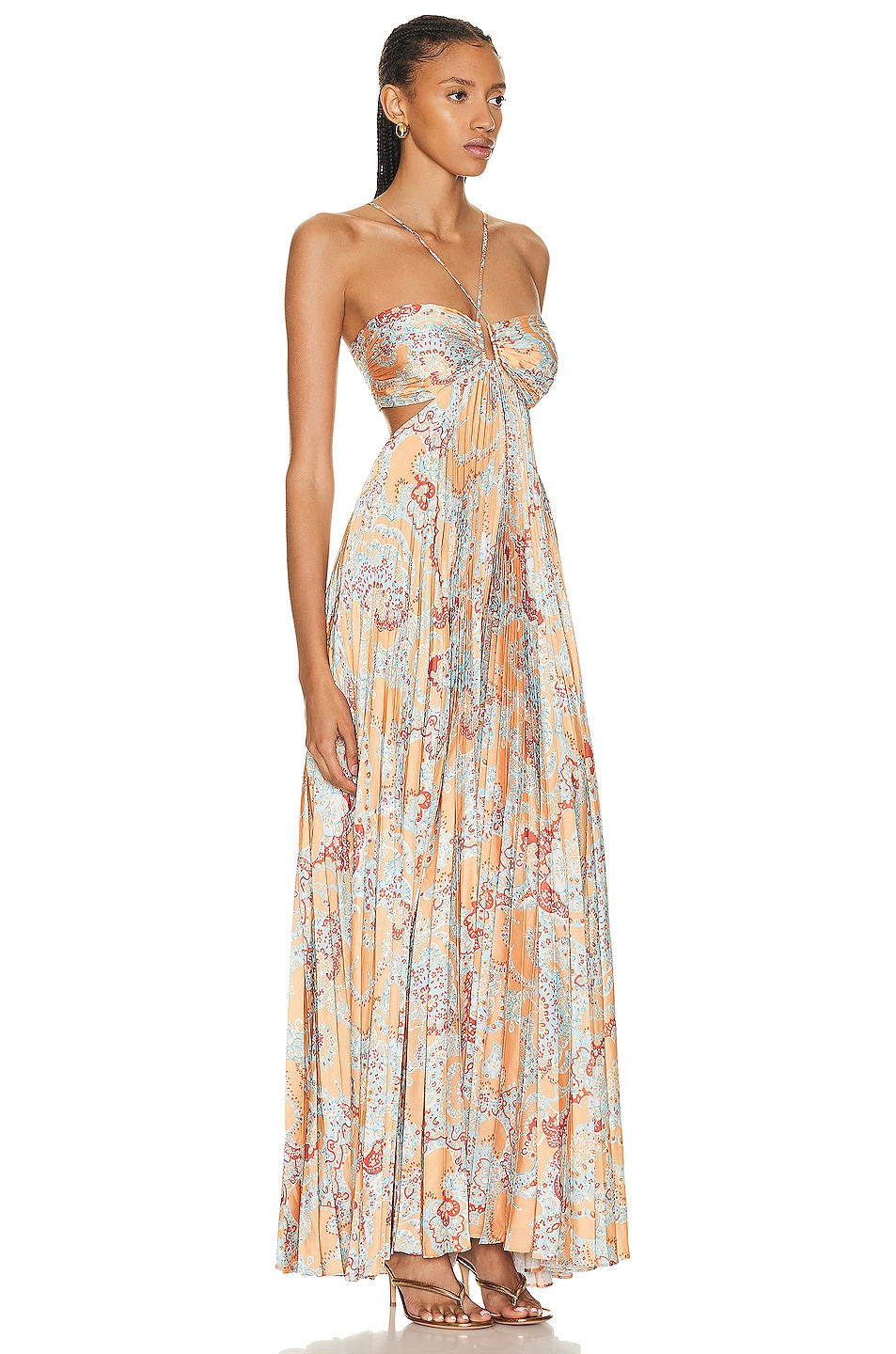 A.L.C. Moira Dress in Apricot Multi | FWRD