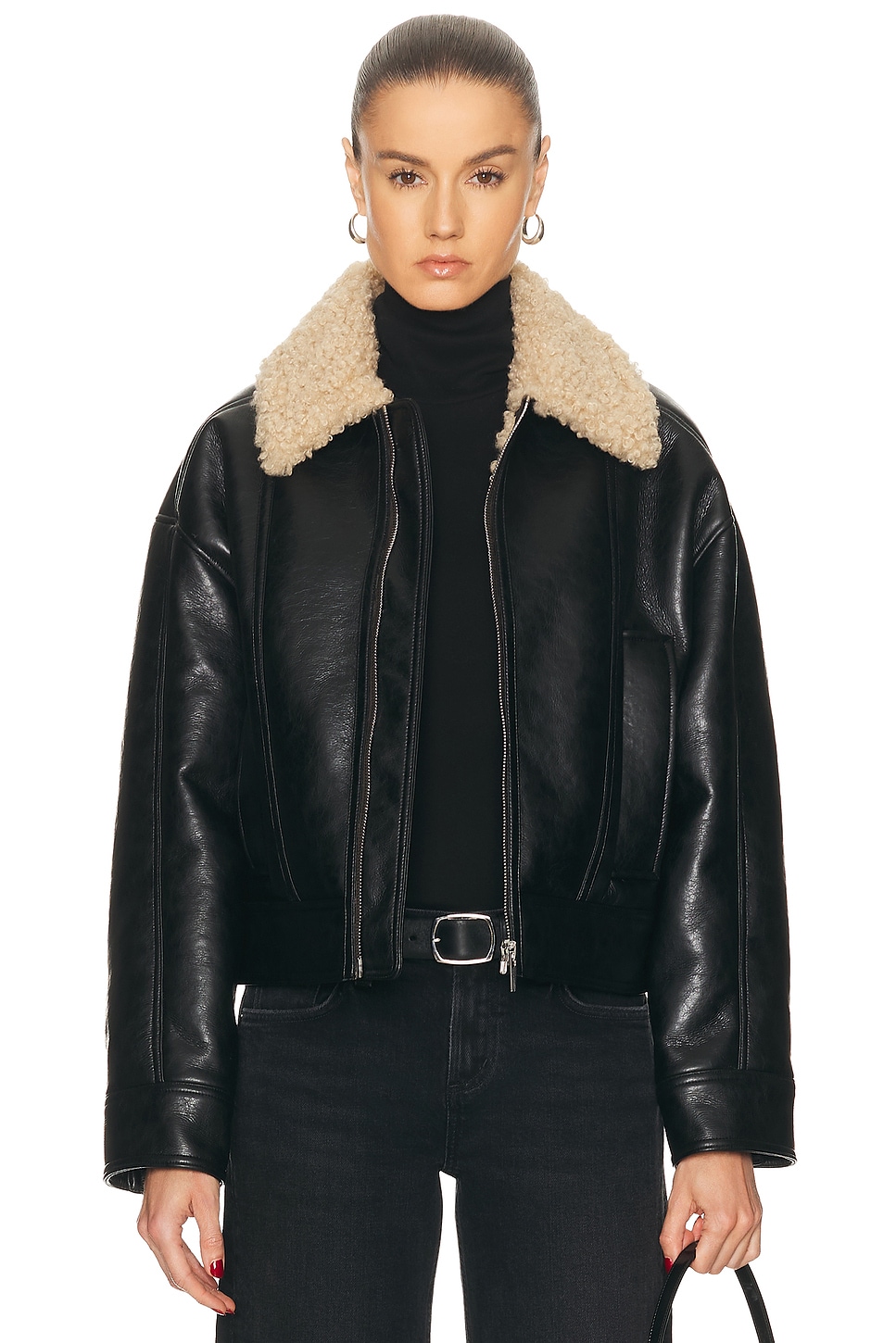 A.L.C. Stevie Jacket in Deepest Brown | FWRD