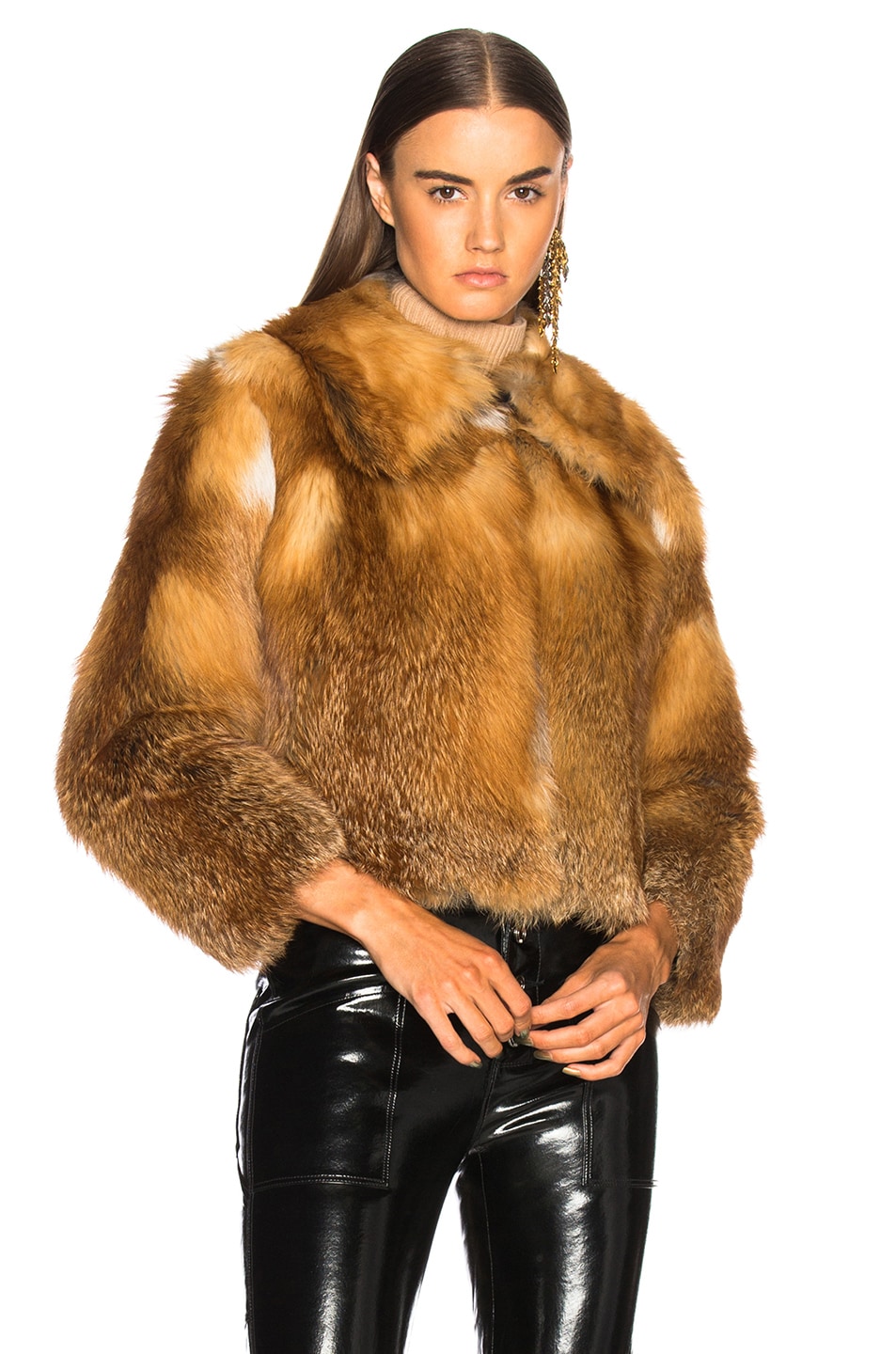 A.L.C. Lex Fur Coat in Yellow Fox | FWRD