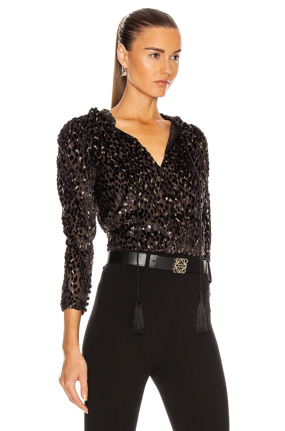 A.L.C. Ophelia Top in Carob | FWRD