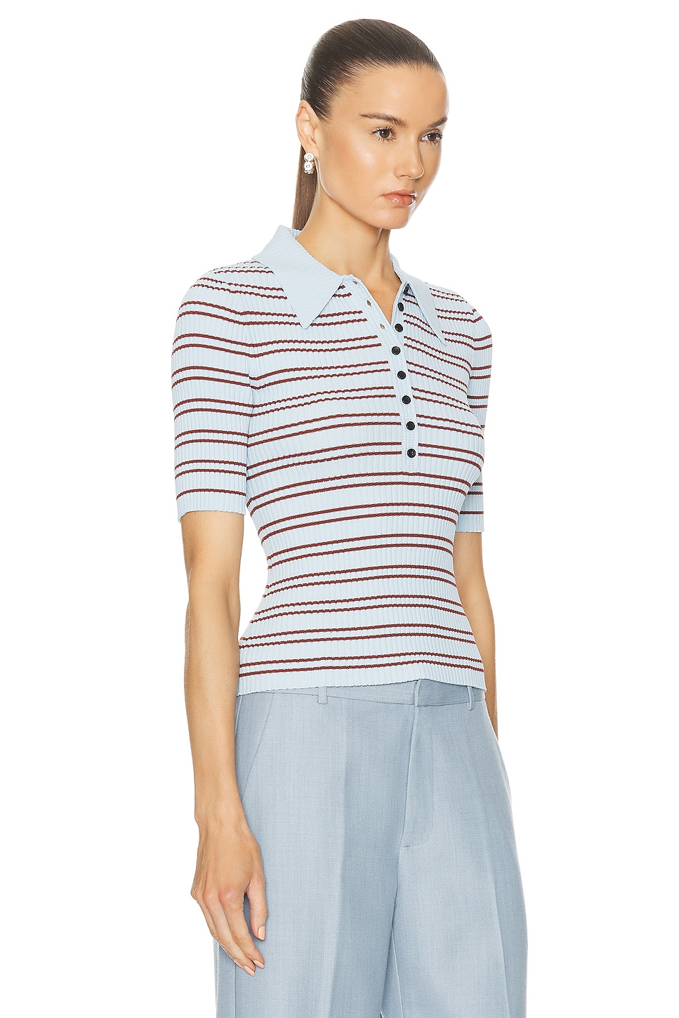 A.L.C. Sydney Top in Ice Water & Sequoia | FWRD