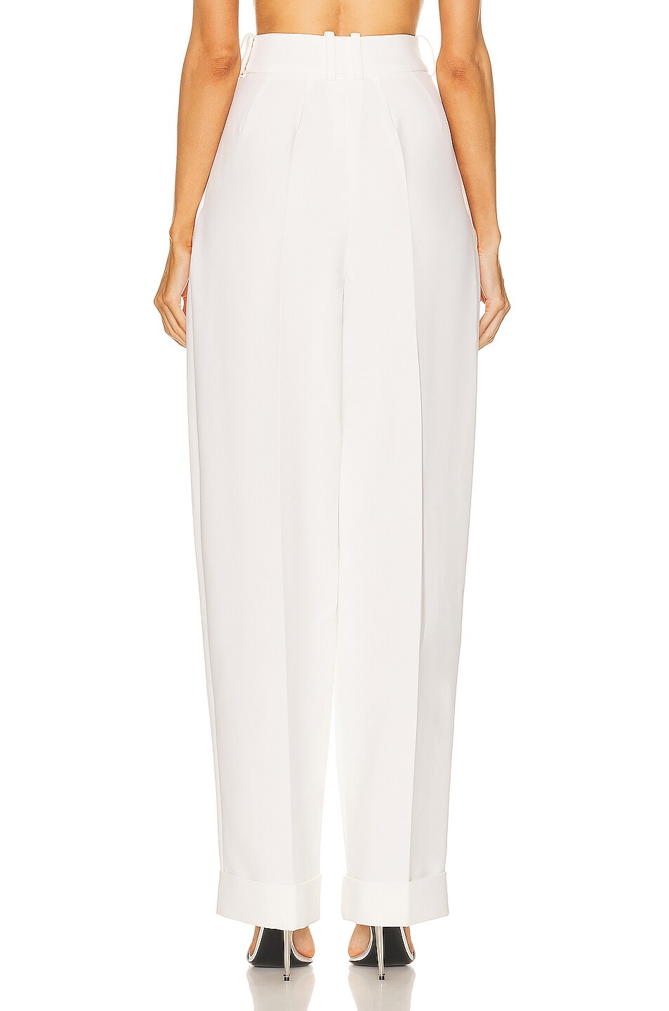 Alexandre Vauthier Couture Edit Boyfriend Pant in Off White | FWRD