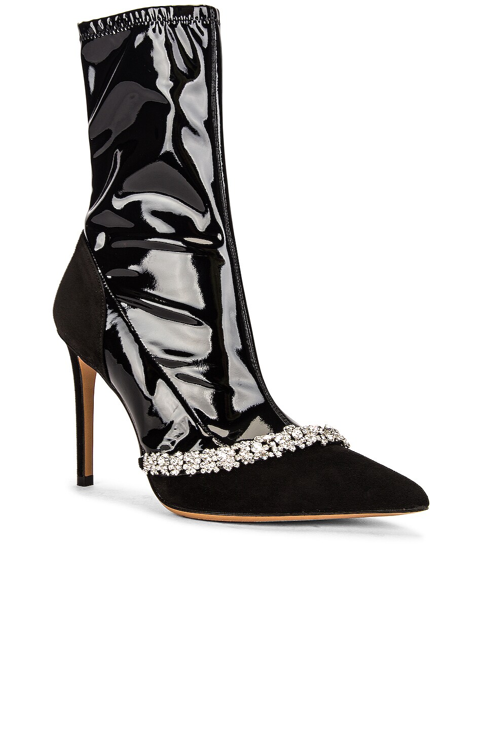 Alexandre Vauthier Ane Latex Boot in Black | FWRD