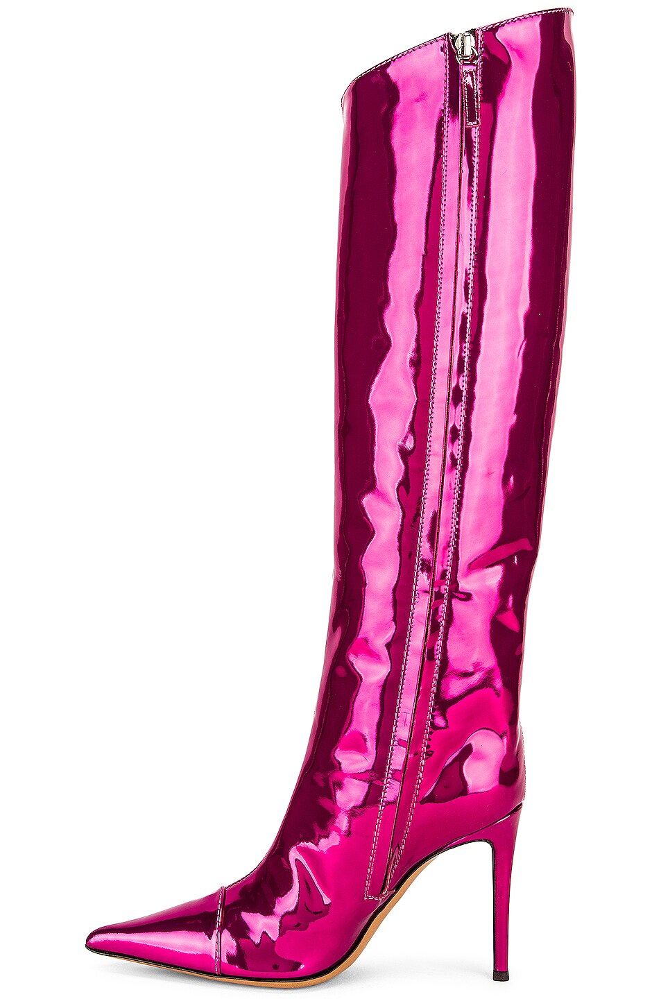 Alexandre Vauthier Metallic Boot in Bouganville | FWRD