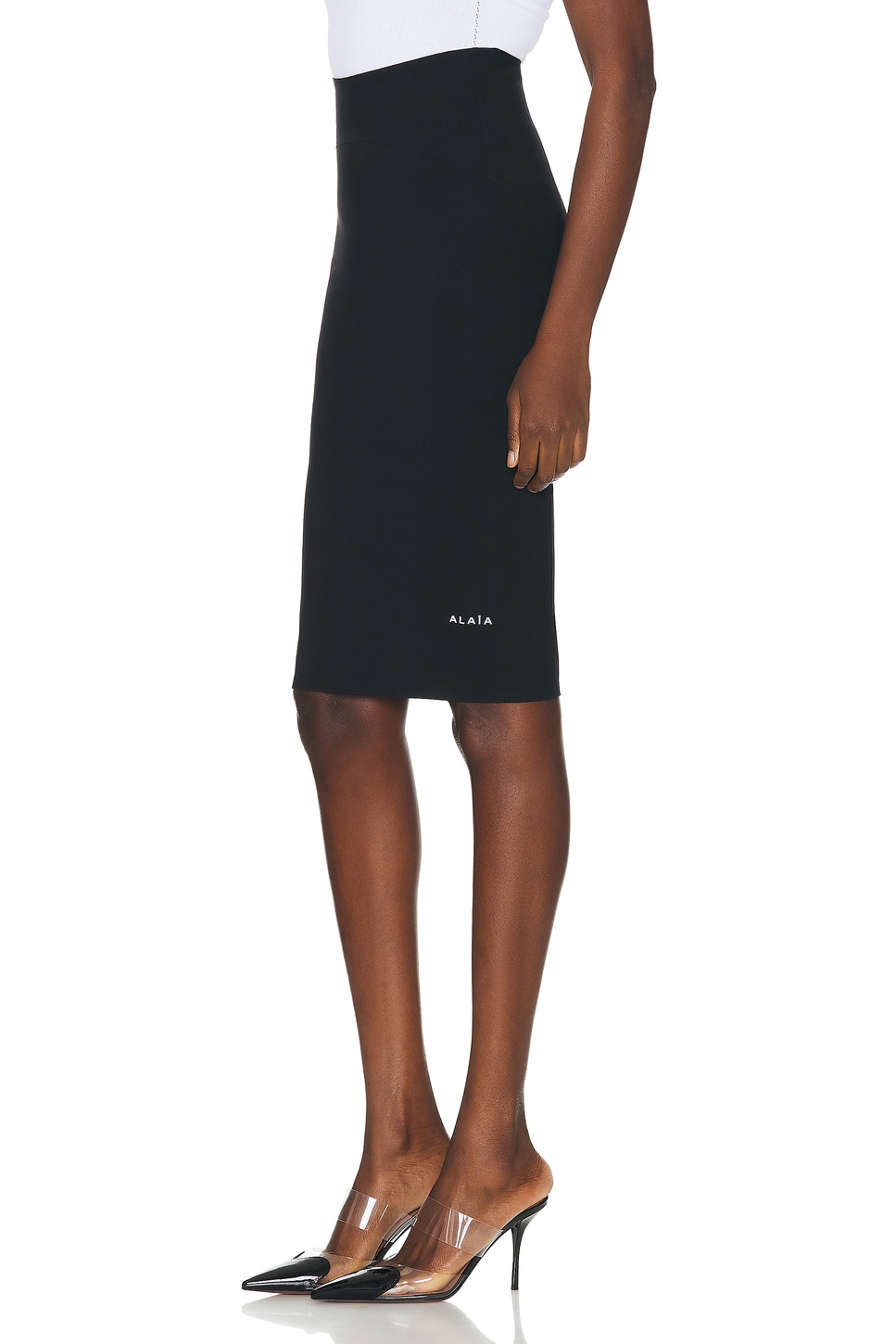 ALAÏA Sculpting Skirt in Noir | FWRD