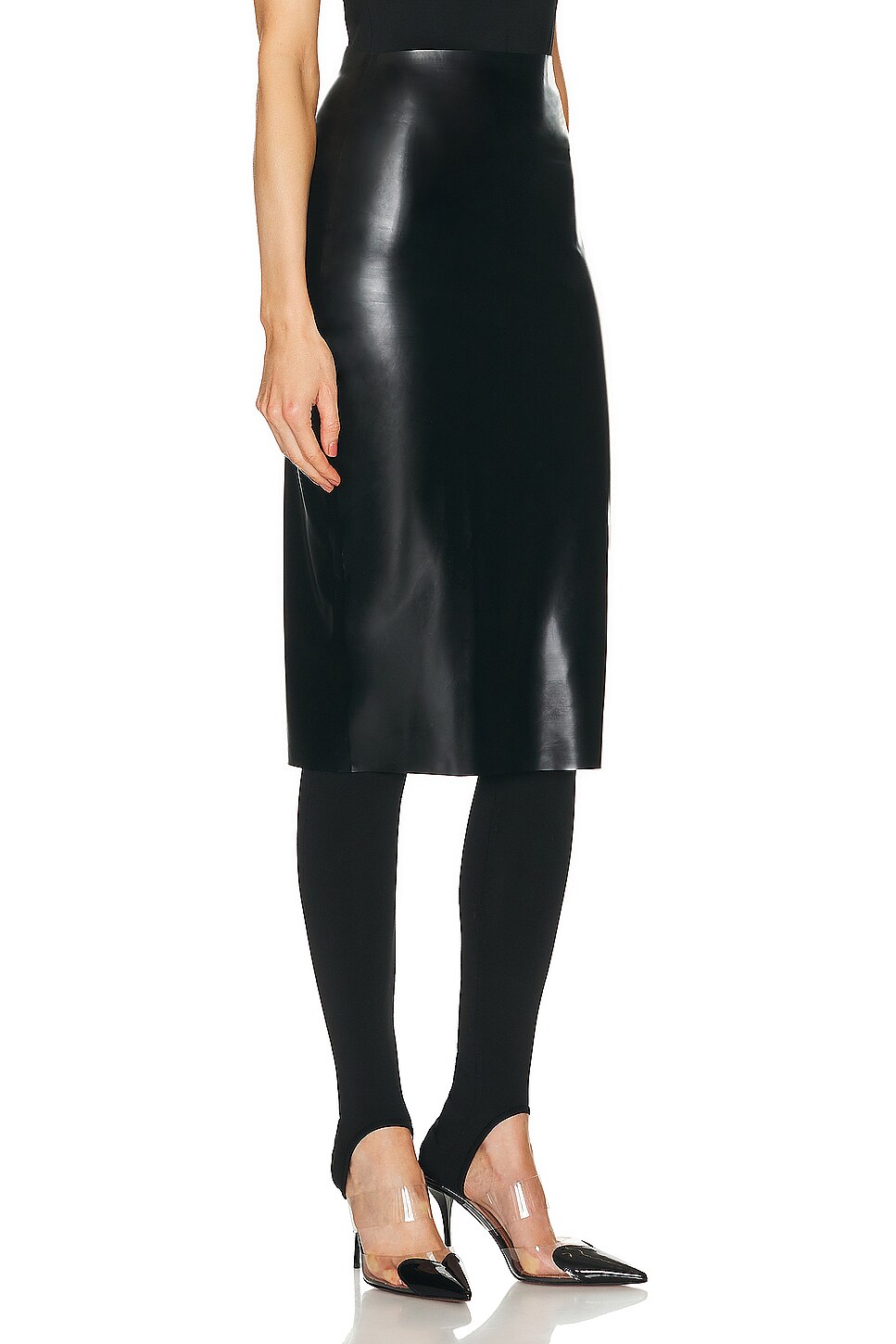 ALAÏA Pencil Skirt in Noir Alaia | FWRD