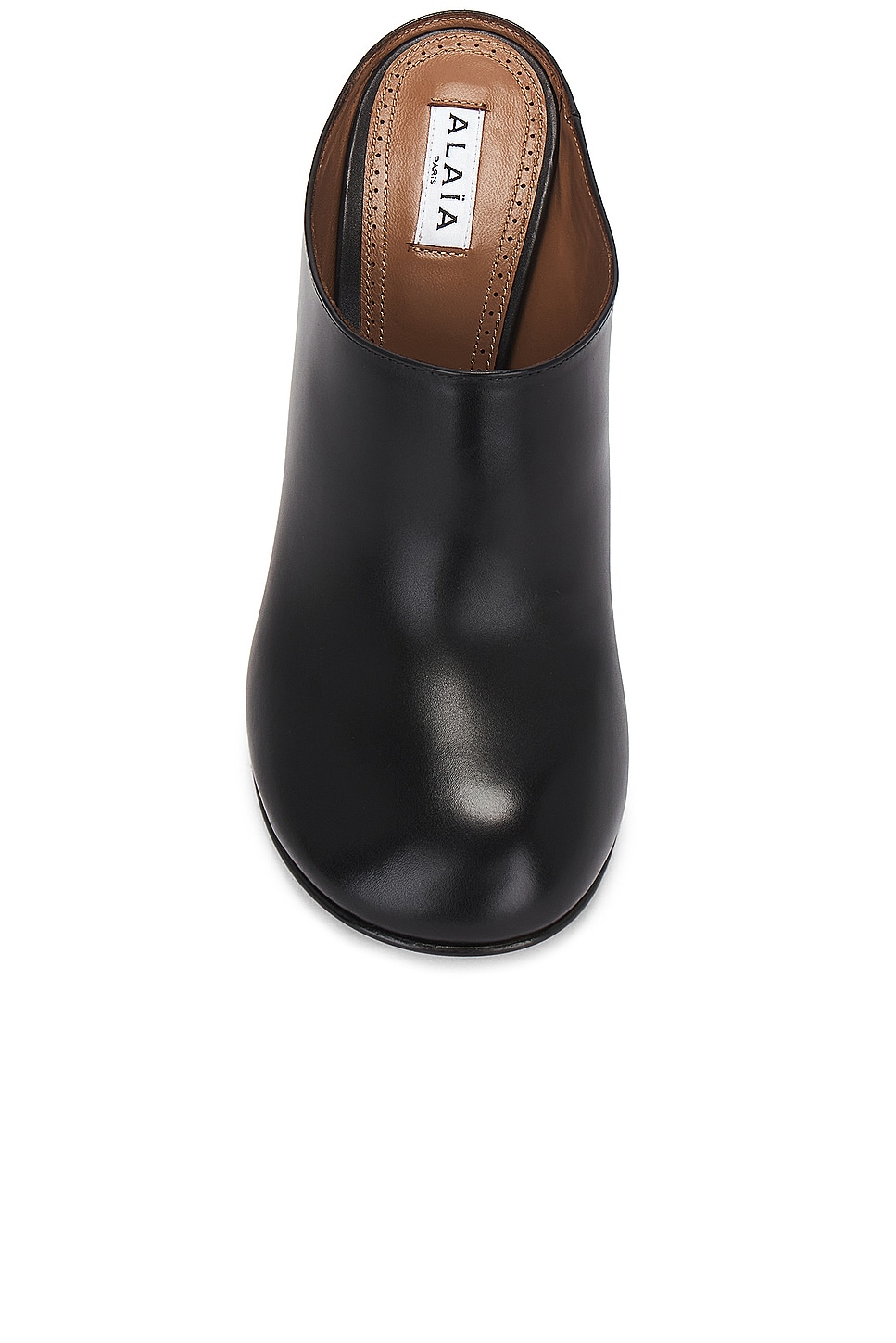 ALAÏA Babylone Mule in Noir | FWRD