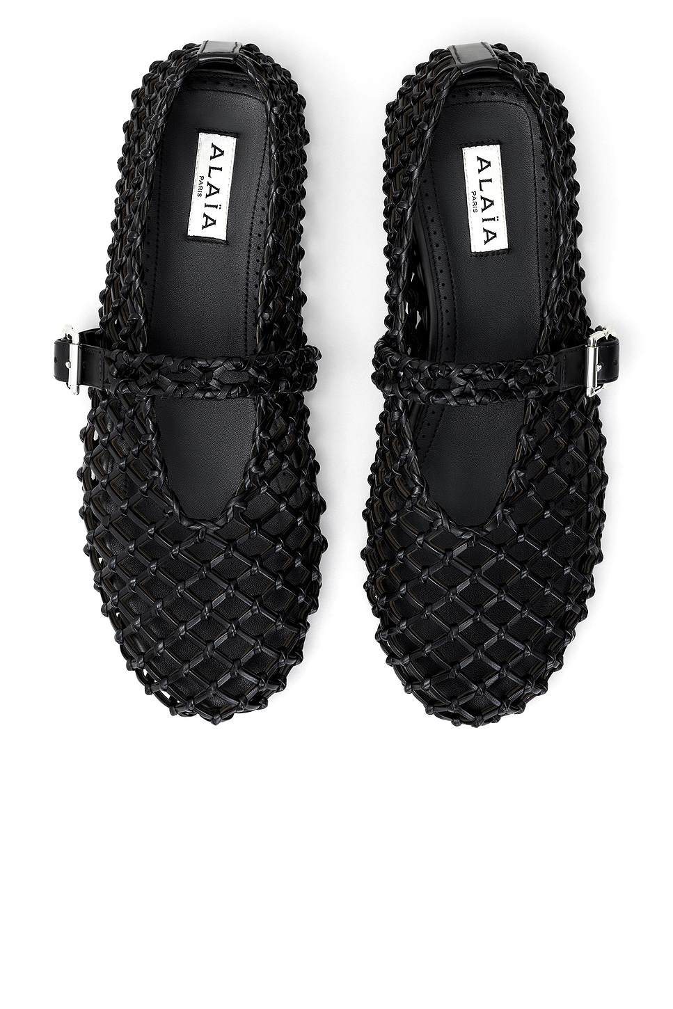 ALAÏA Ballet Flat in Noir | FWRD