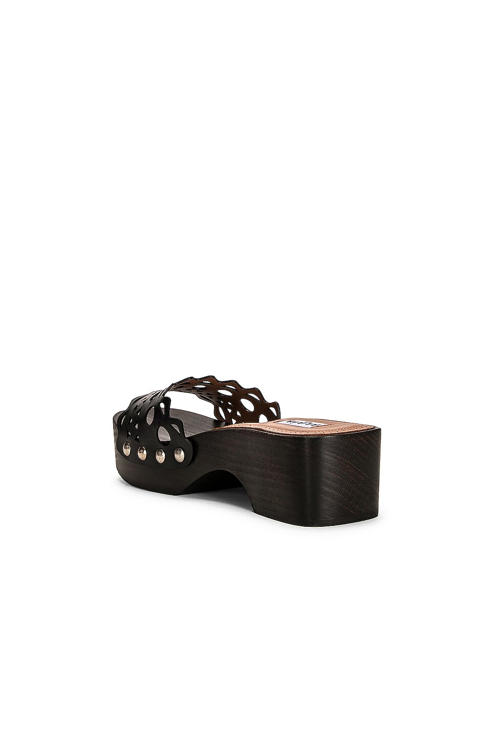 ALAÏA Slide Clog in Noir | FWRD
