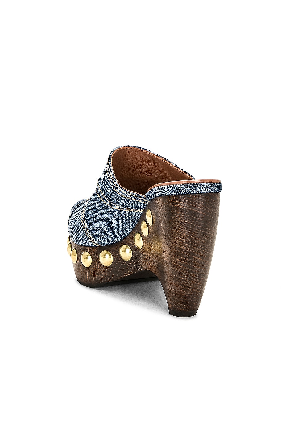 ALAÏA Le Sabot Clogs in Blue Jeans | FWRD