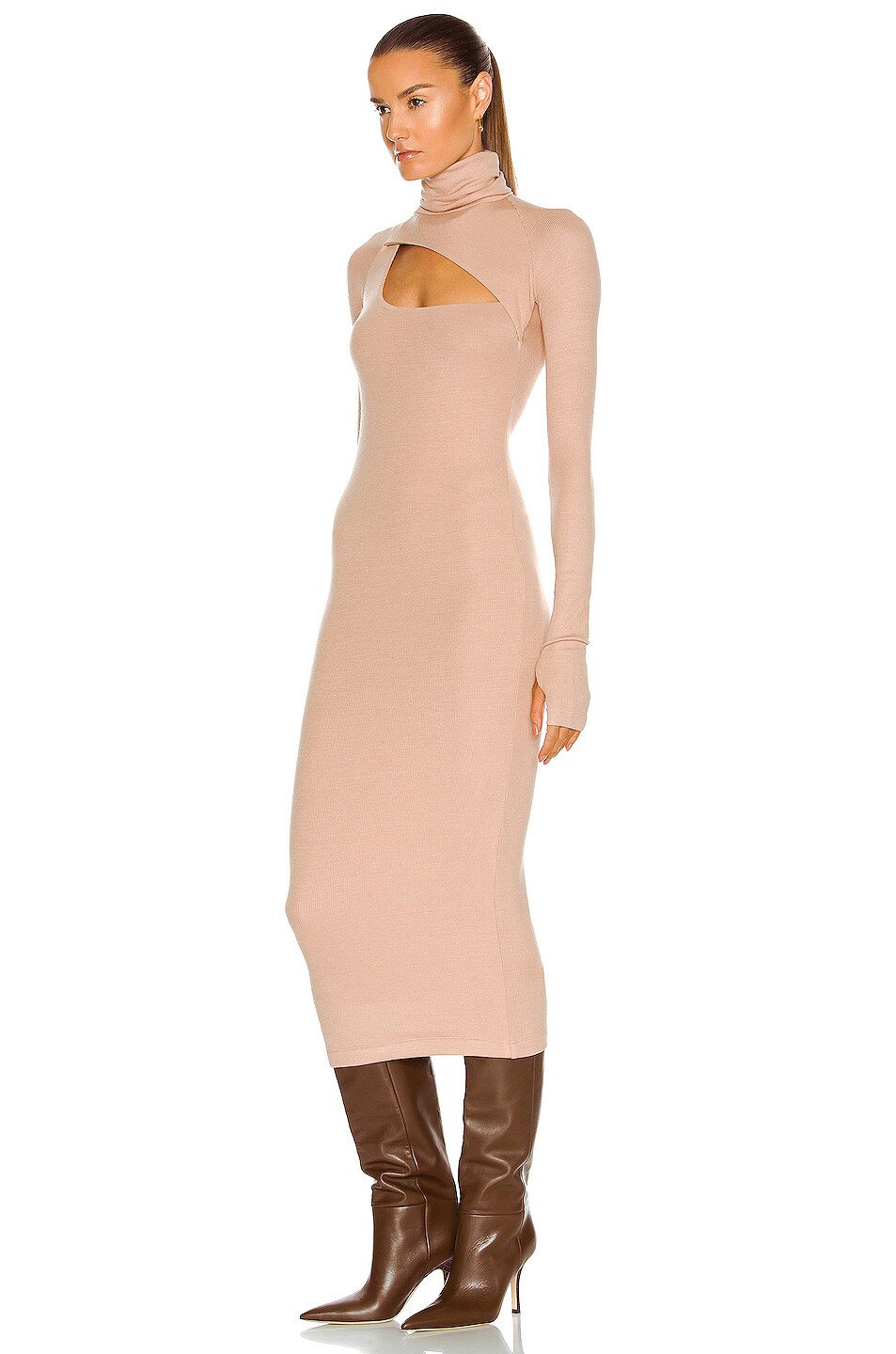 ALIX NYC Clarkson Dress in Fawn | FWRD
