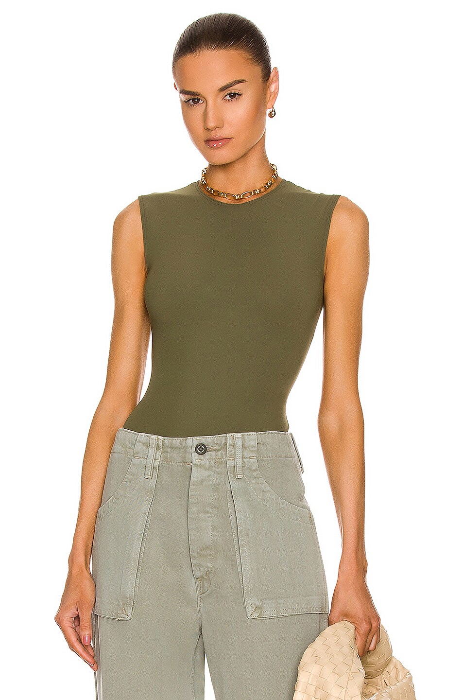 ALIX NYC Lenox Bodysuit in Military | FWRD