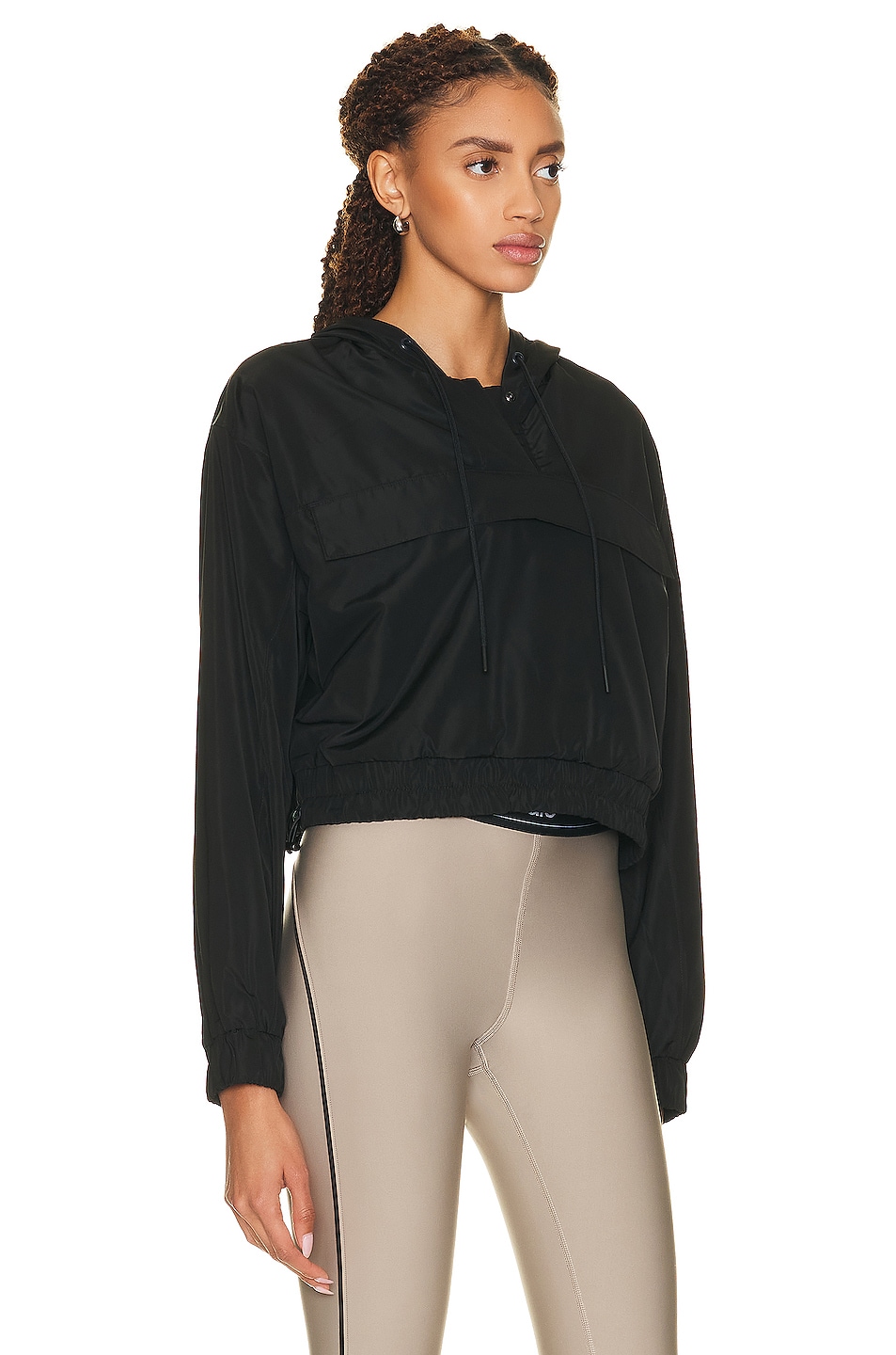 alo International Anorak Goodie in Black | FWRD