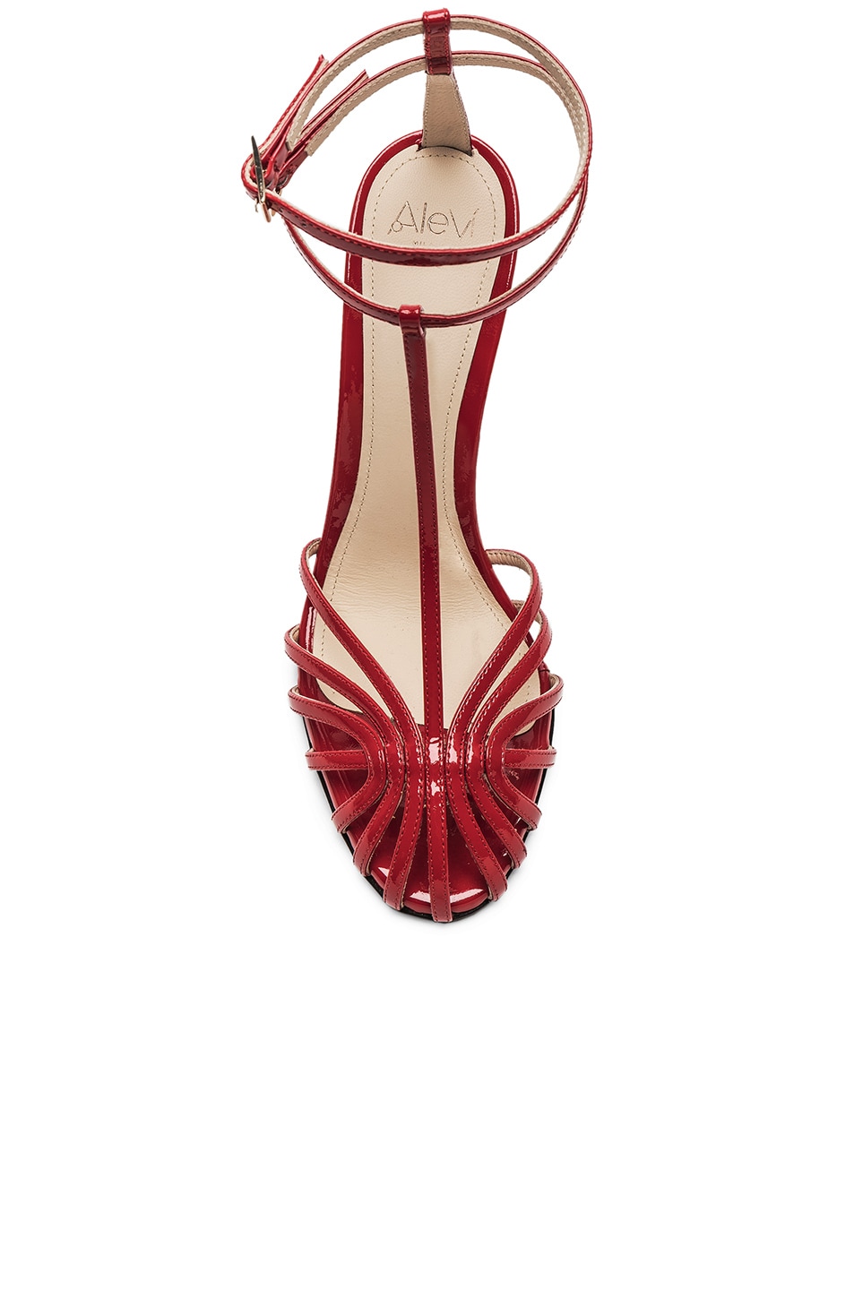 ALEVI Milano Alevi Stella Sandal in Patent Red | FWRD