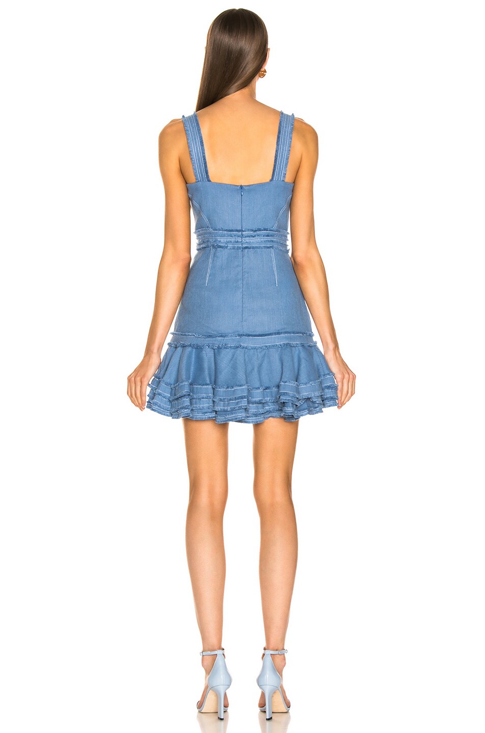 Alexis Judith Dress in Shell Blue Linen | FWRD