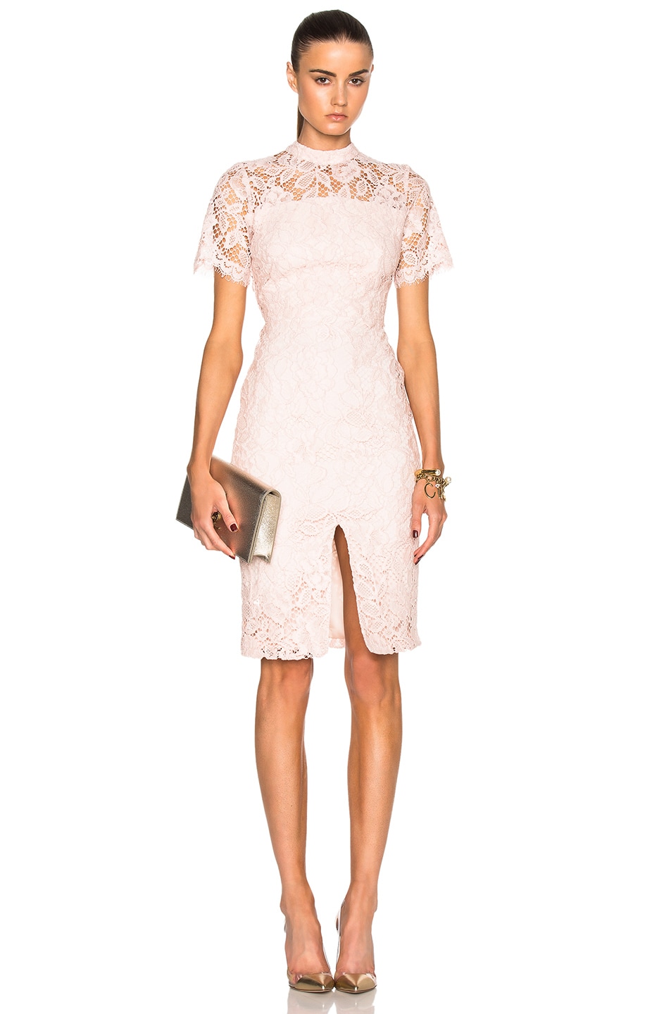 Alexis Ardella Dress in Blush Lace | FWRD