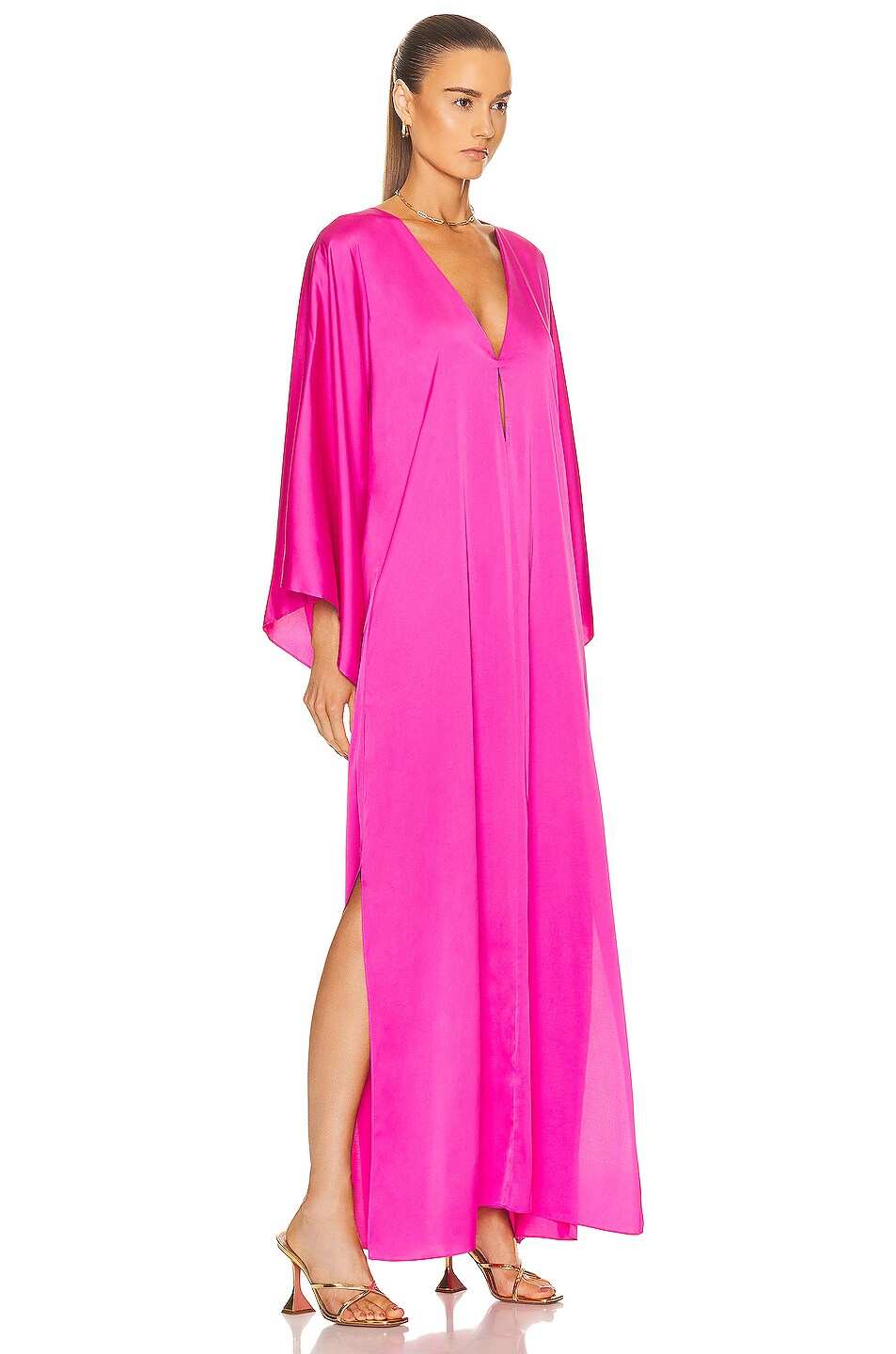 Alexis Franze Dress in Magenta | FWRD