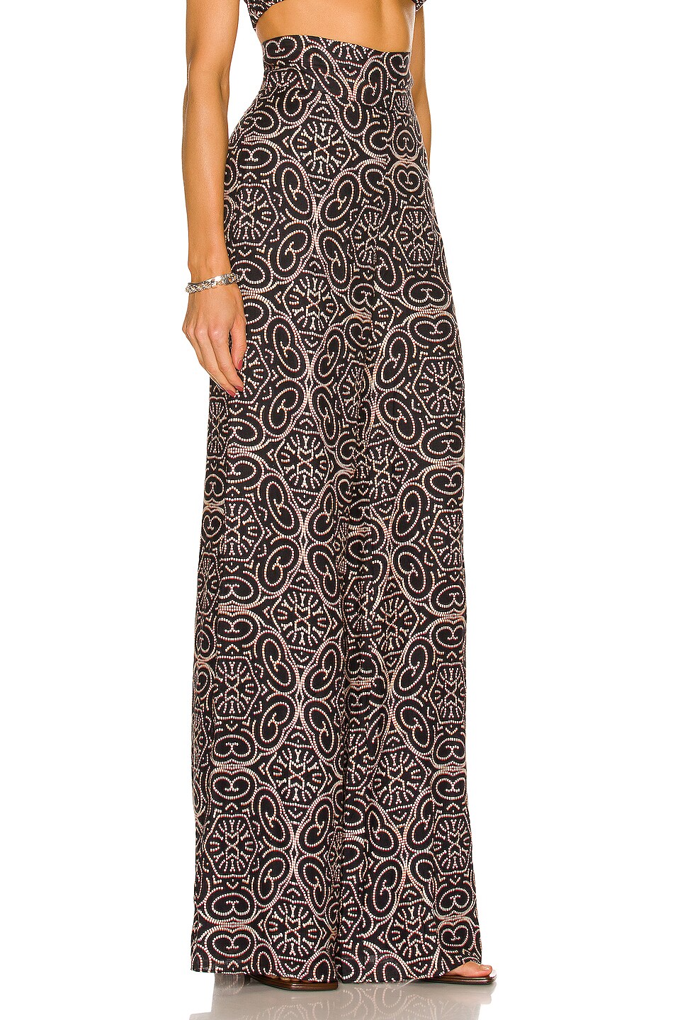 Alexis Greco Pant in Ebony | FWRD