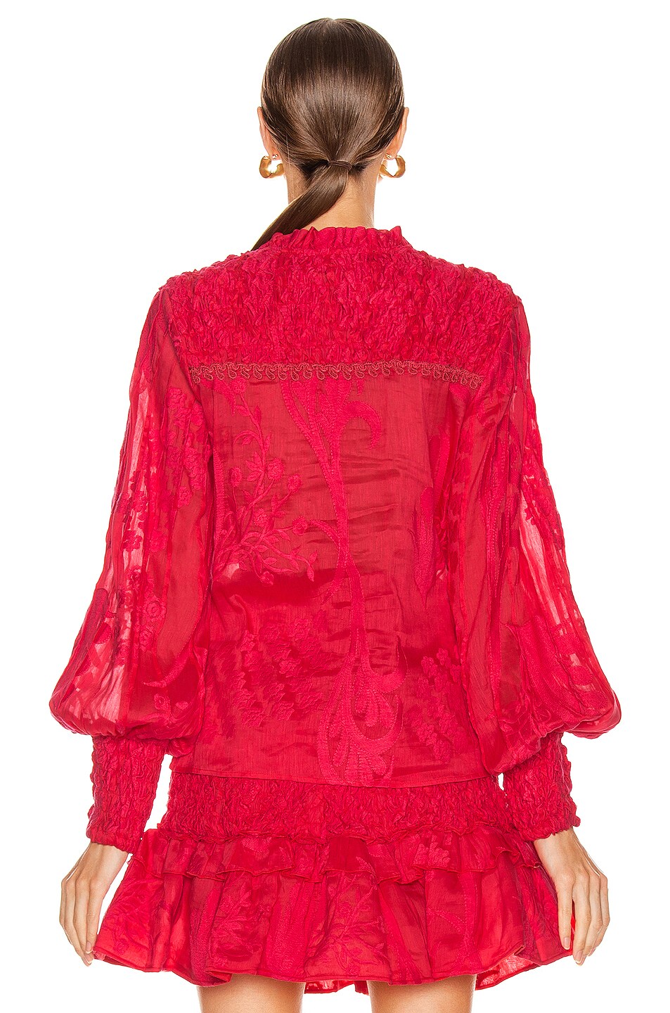 Alexis Jacki Top in Red Azalea | FWRD