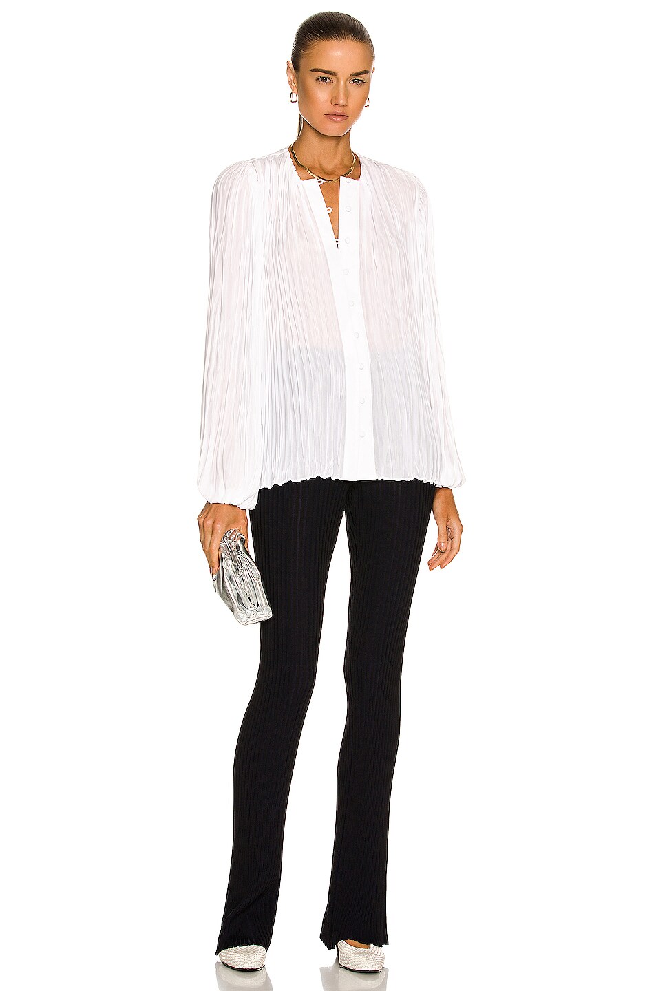 Alexis Basile Top in Porcelain | FWRD