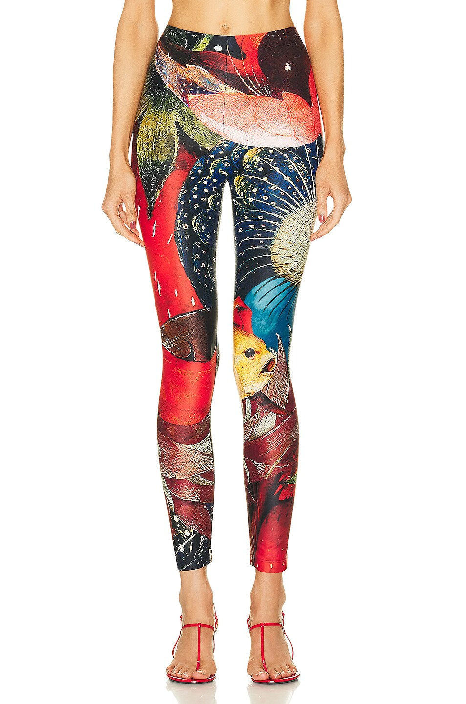 Alexander McQueen Cut And Sew Legging in Multi | FWRD