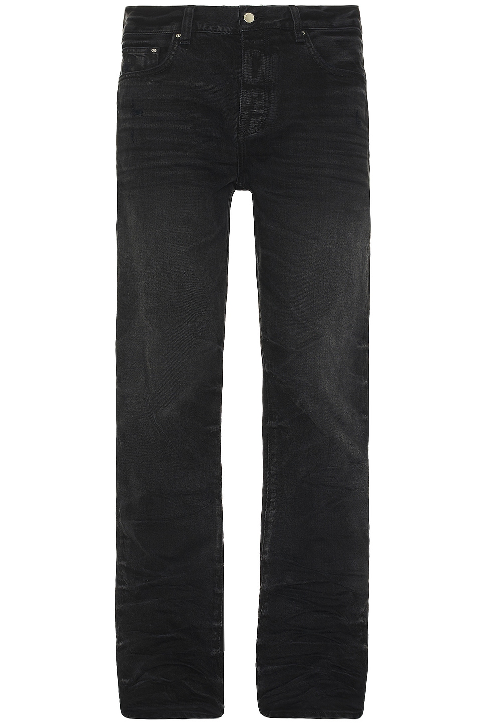 Amiri Stack Straight Jean in Faded Black | FWRD