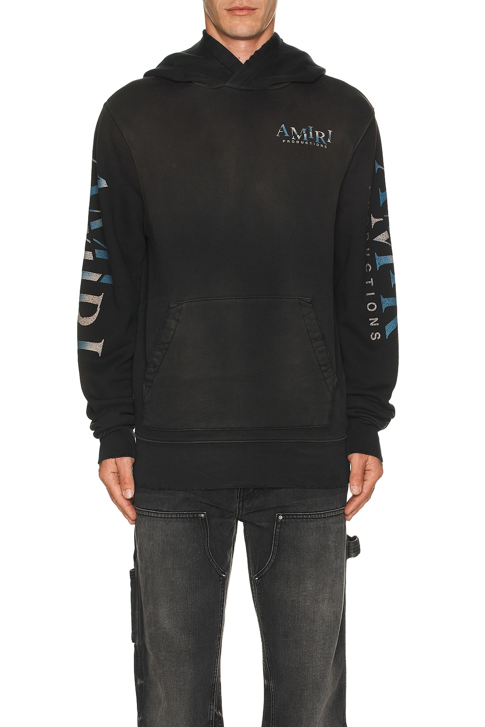 Amiri Theatre Masks Hoodie in Black | FWRD