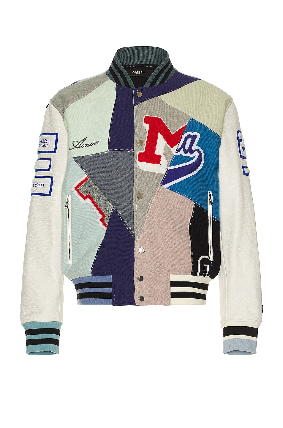 Amiri Vintage Patchwork Bomber Jacket in Multi | FWRD