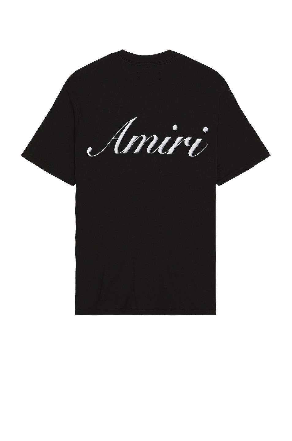 Amiri Script Logo Tee in Black | FWRD