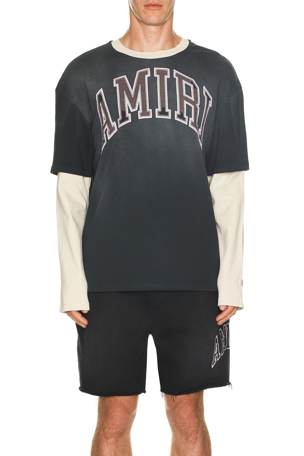 Amiri Vintage Long Sleeve Tee in Black | FWRD